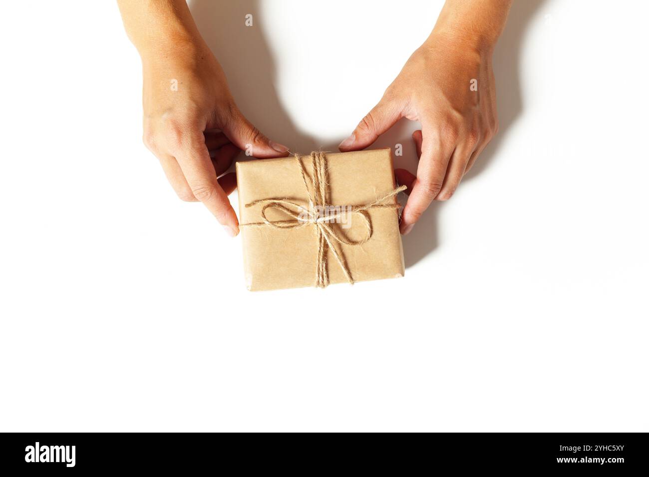 Top view woman wrapping Cut Out Stock Images & Pictures - Alamy