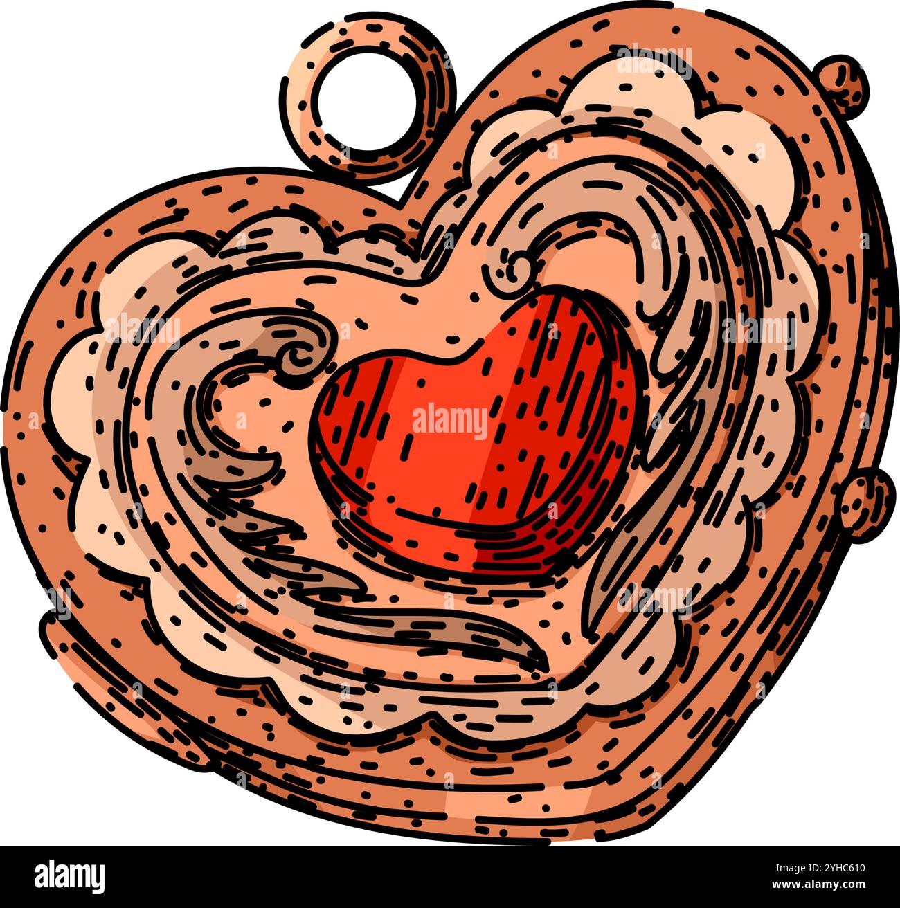 Antique locket Stock Vector Images - Alamy