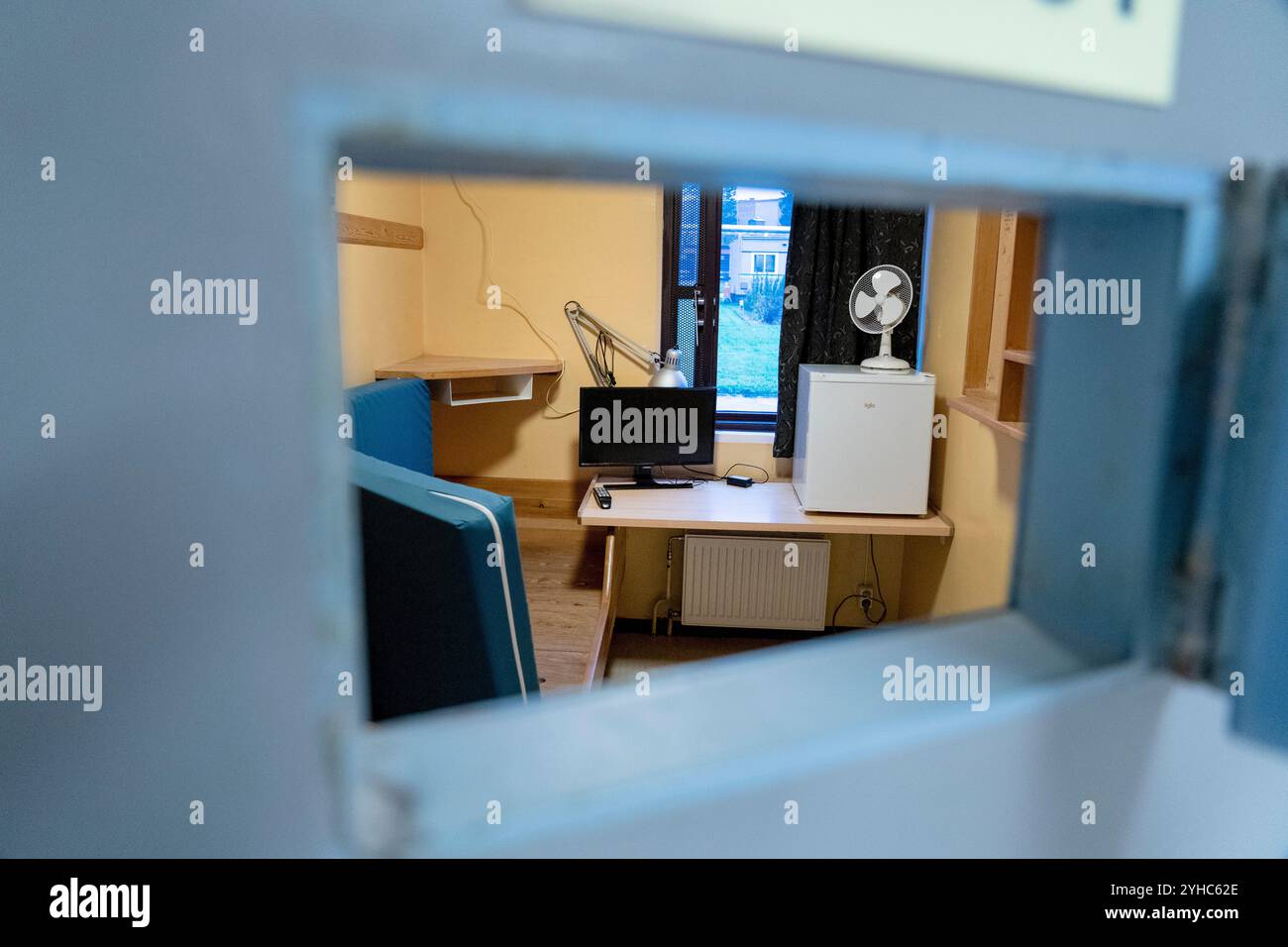 Trondheim 20241031. Cell in the E-building in Trondheim prison and ...