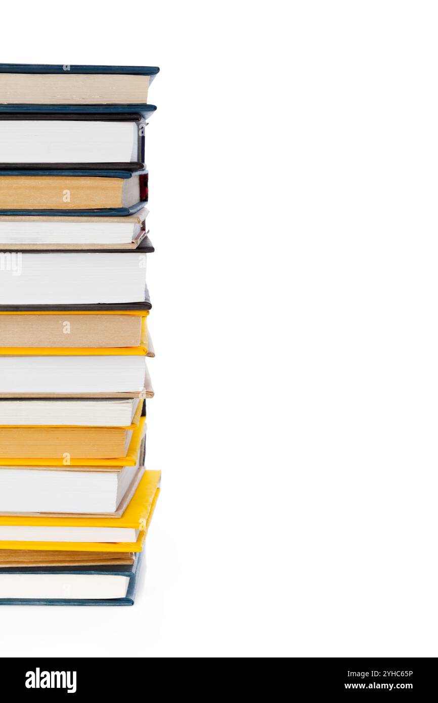 books isolated on white Stock Photo - Alamy
