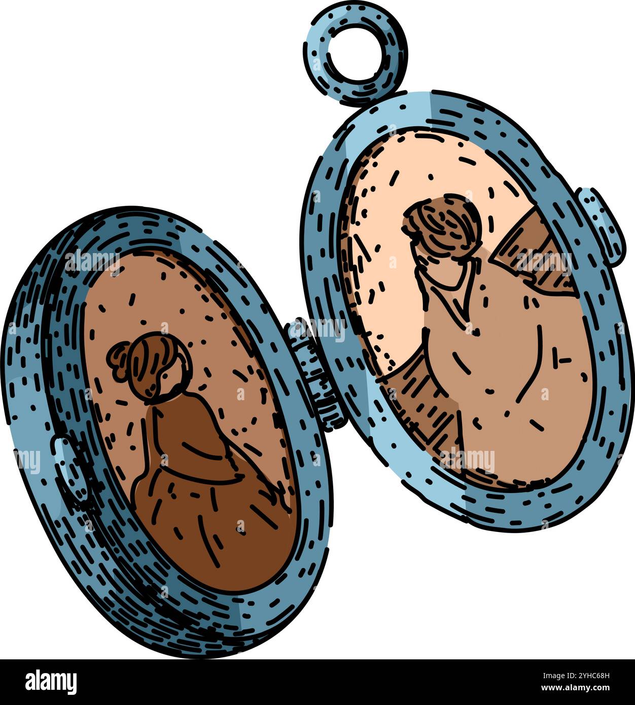 Victorian locket hand Cut Out Stock Images & Pictures - Alamy