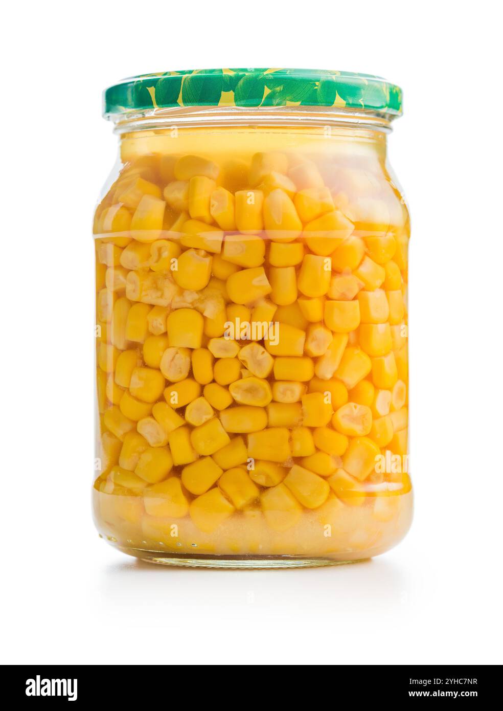 Canned sweet corn in jar isolated on a white background Stock Photo - Alamy
