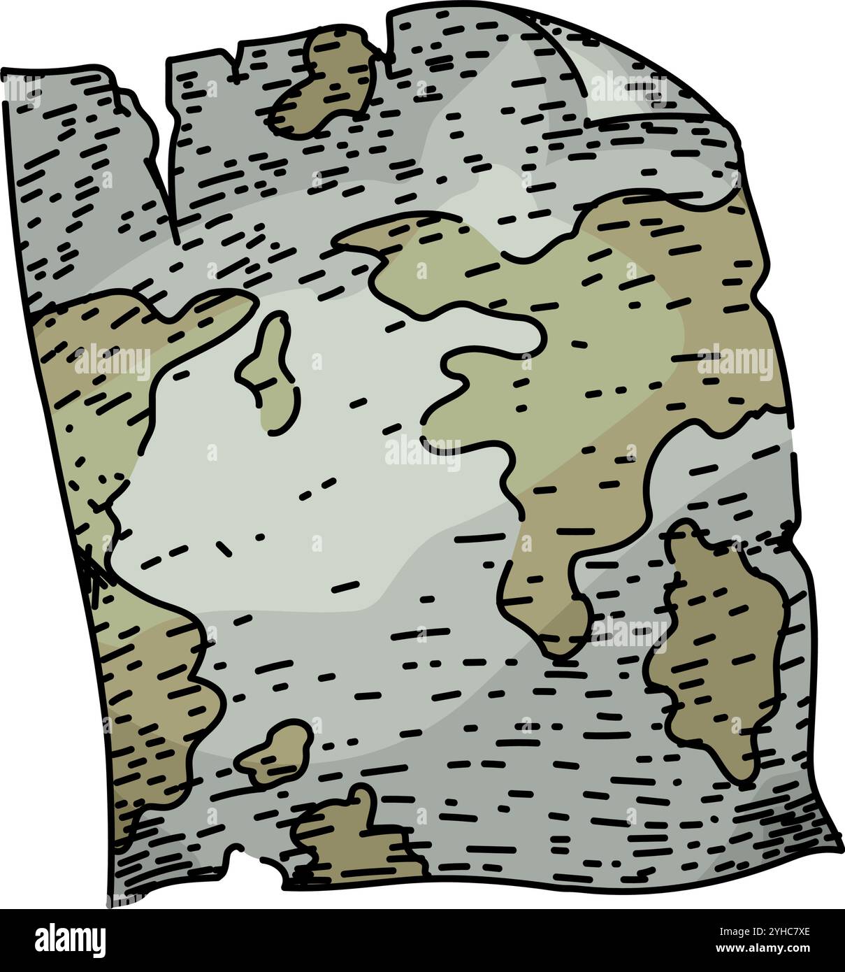 navigation old map sketch hand drawn vector Stock Vector Image & Art ...