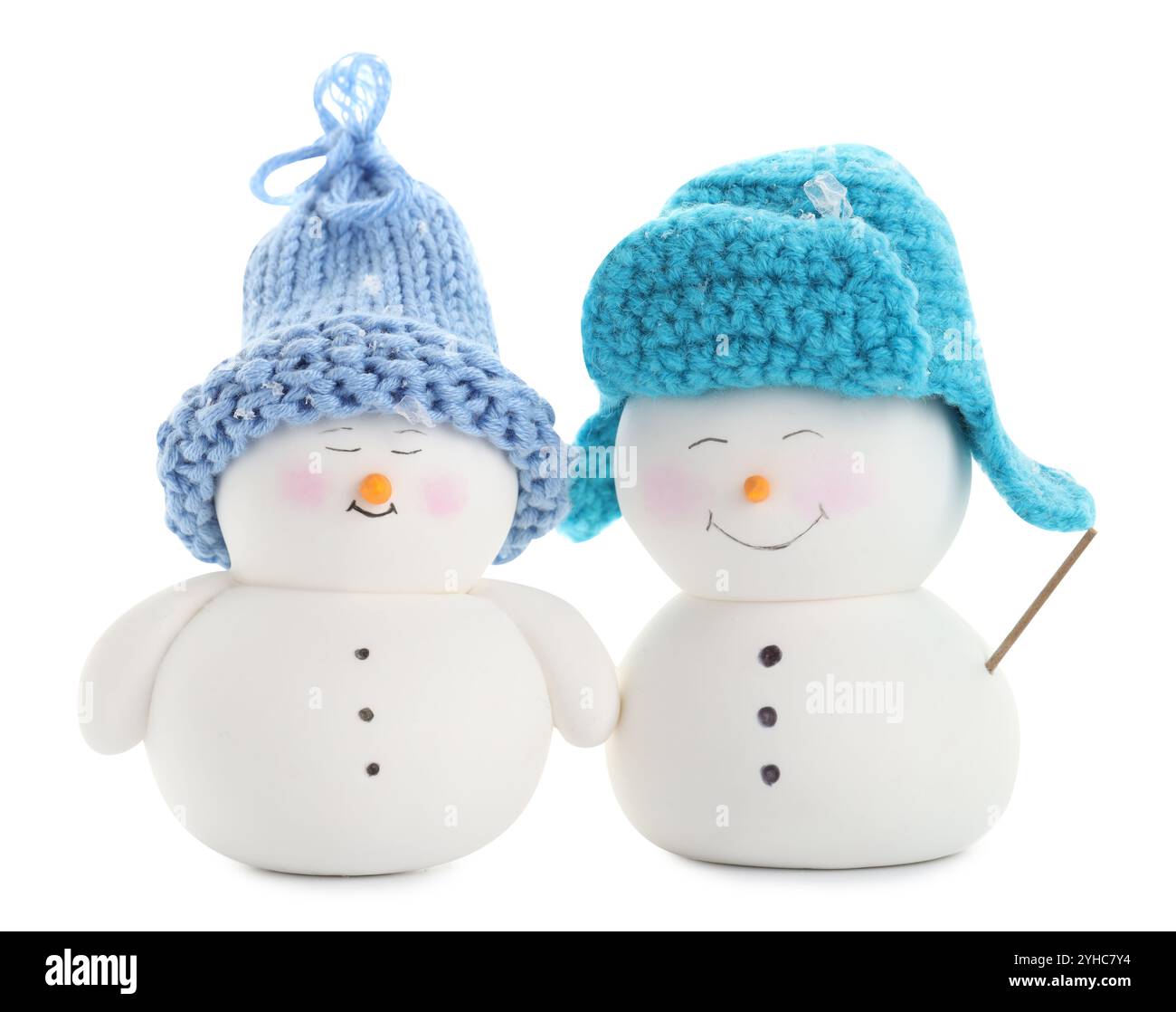 Merry christmas cute snowmen Cut Out Stock Images & Pictures - Alamy