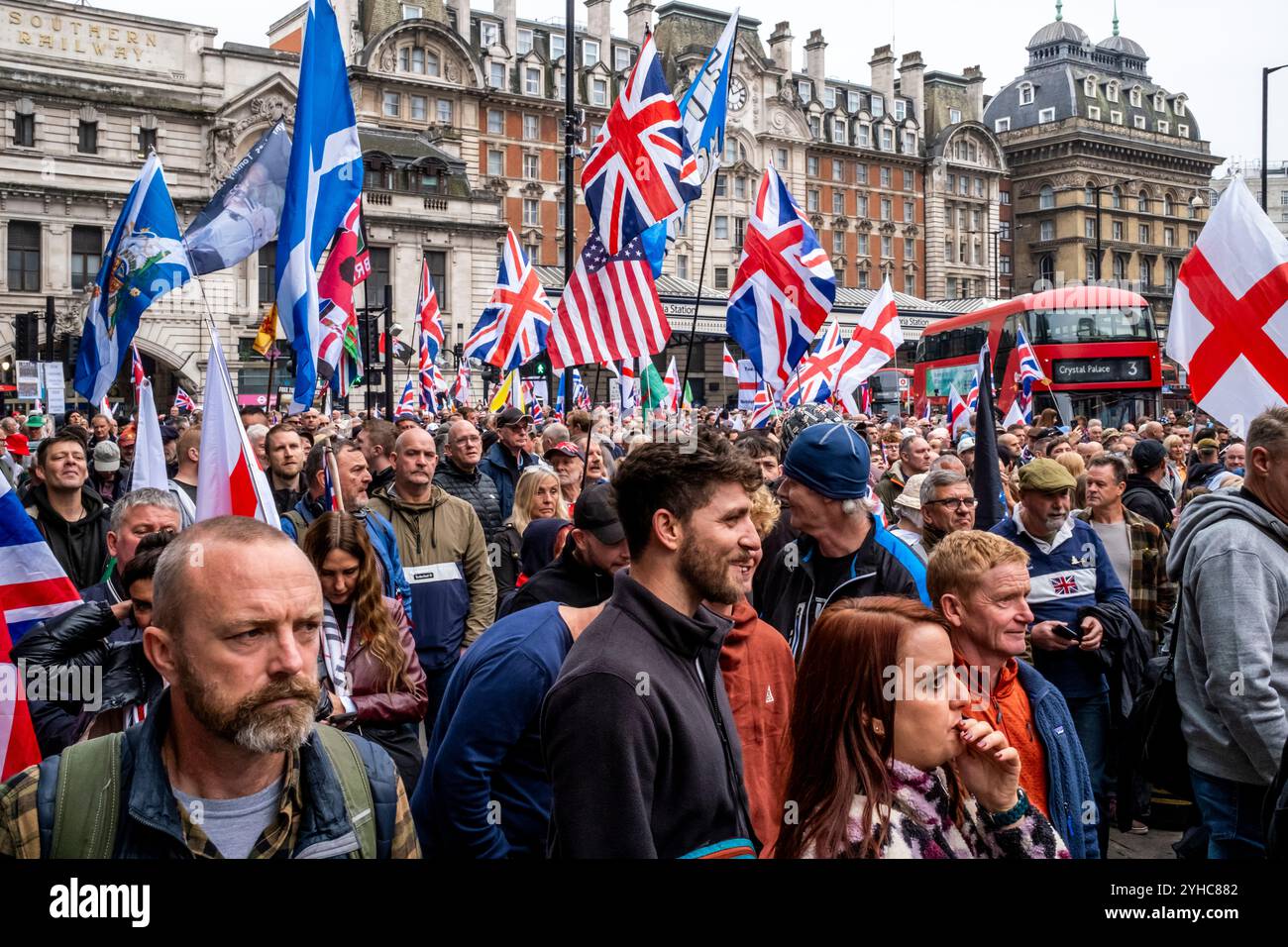 Protesters gather march organised hi-res stock photography and images ...