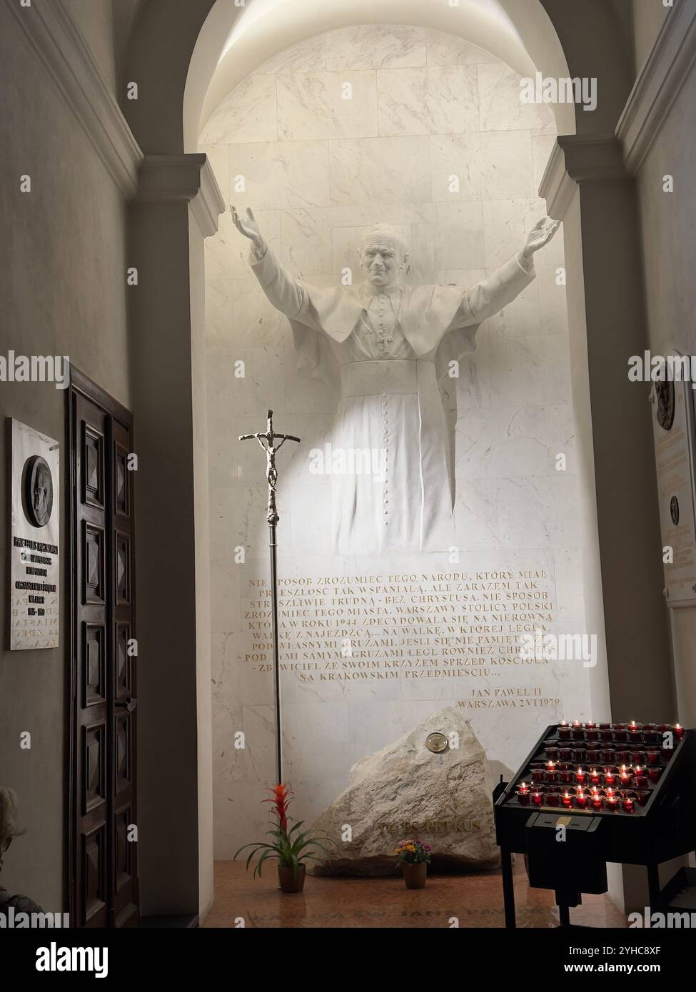Historic Church Sculpture with Candlelight Stock Photo - Alamy