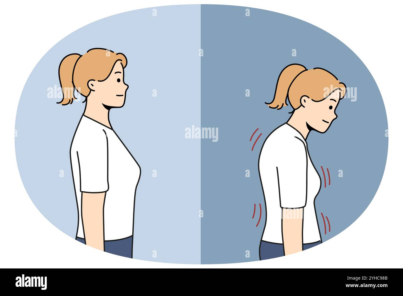 Stooped posture Cut Out Stock Images & Pictures - Alamy