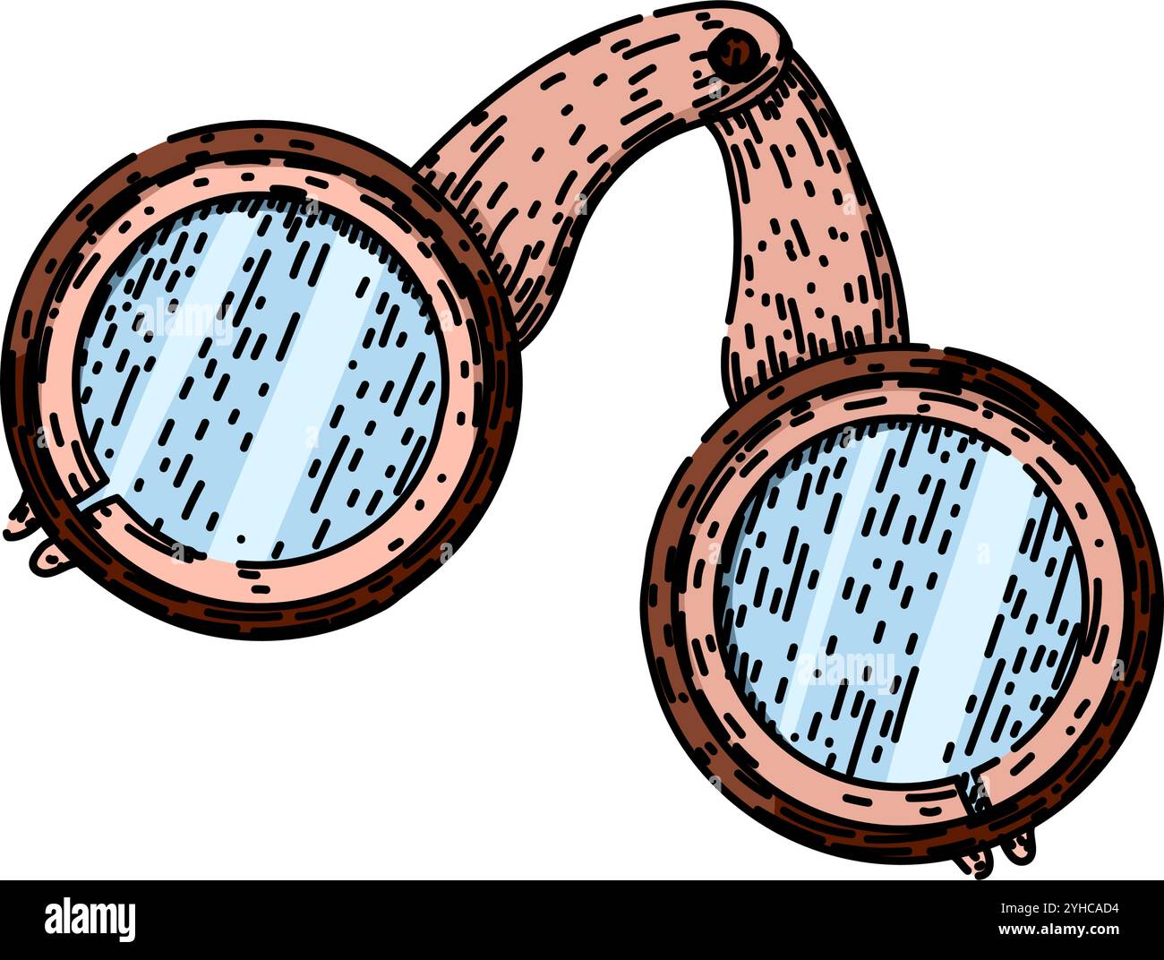 antique spectacles sketch hand drawn vector Stock Vector Image & Art ...