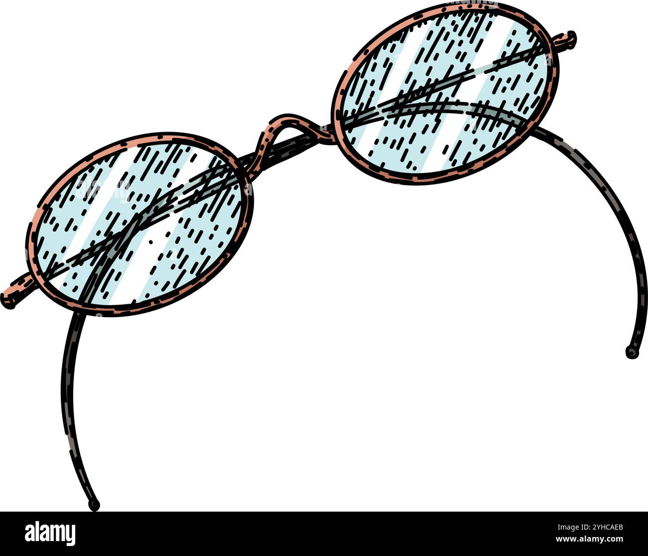 frames spectacles sketch hand drawn vector Stock Vector Image & Art - Alamy
