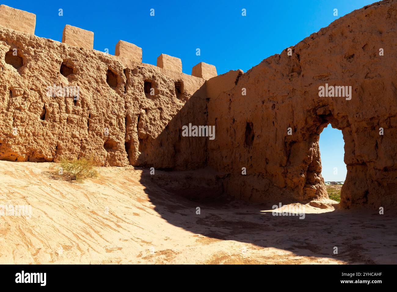 Kyzyl Kala fortress the "Red Fortress, Uzbekistan. The fortress was ...