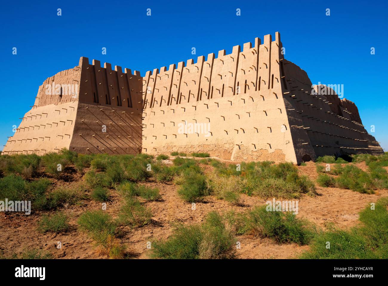 Kyzyl Kala fortress the "Red Fortress, Uzbekistan. The fortress was ...