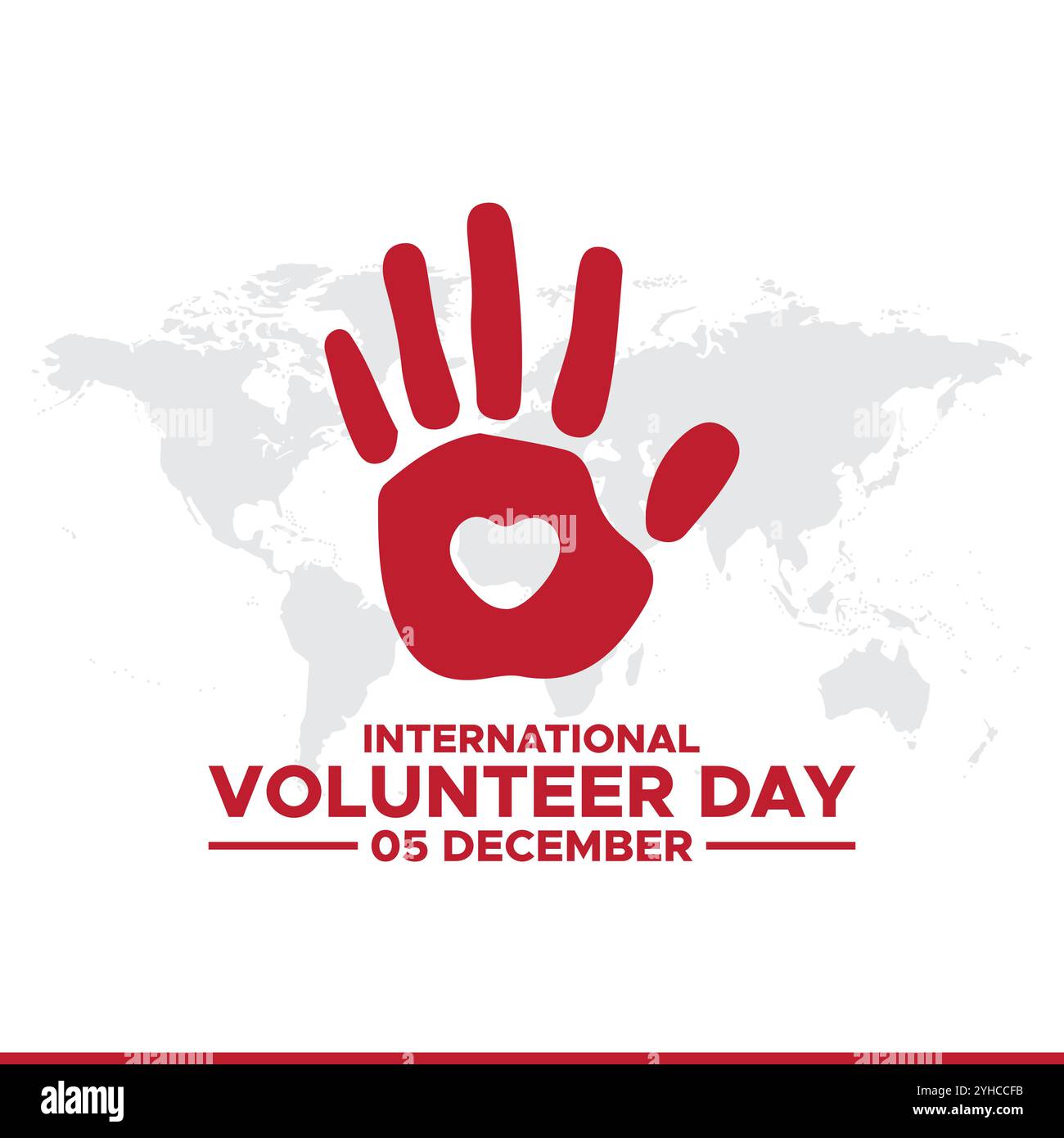 International volunteers day background celebrated on december 5 ...