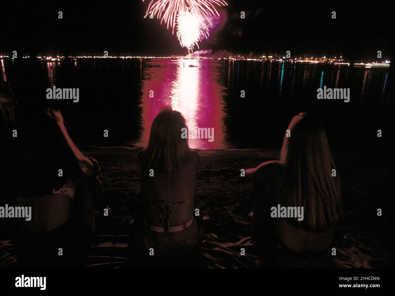 Spectators watch the Independence Day fireworks in Parker Strip ...