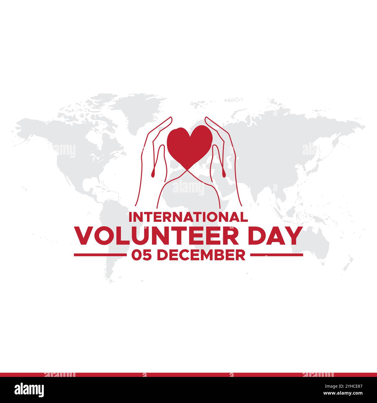 International volunteers day background celebrated on december 5 ...