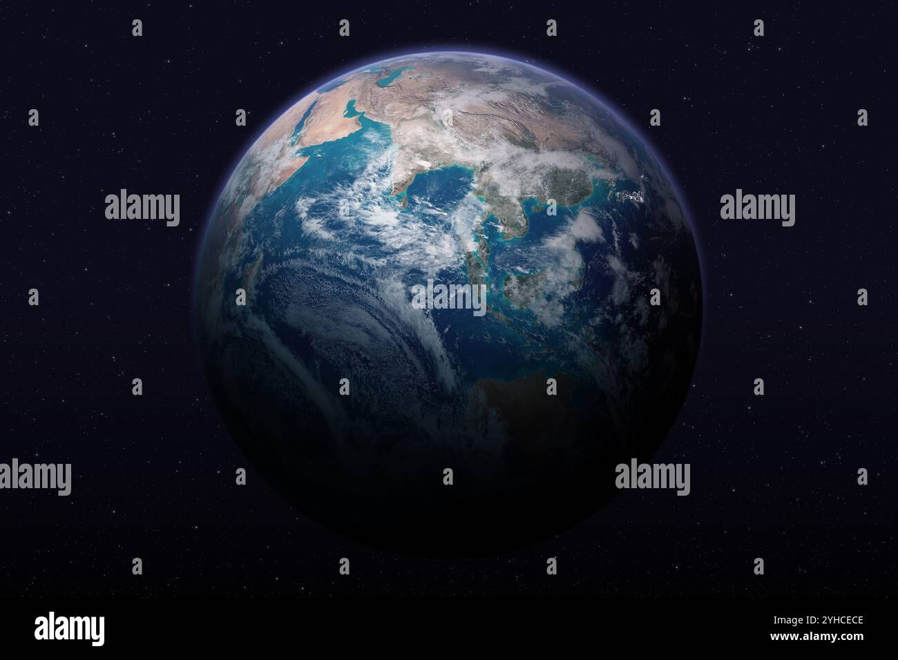 Earth globe on starry background. Earth sphere. Earth planet template ...