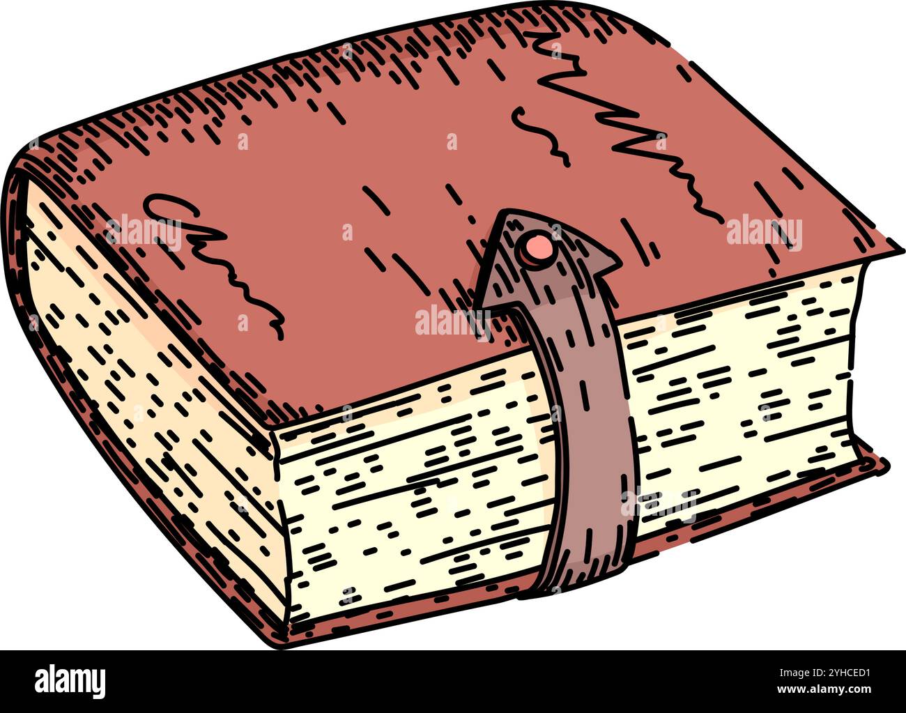 old vintage book sketch hand drawn vector Stock Vector Image & Art - Alamy