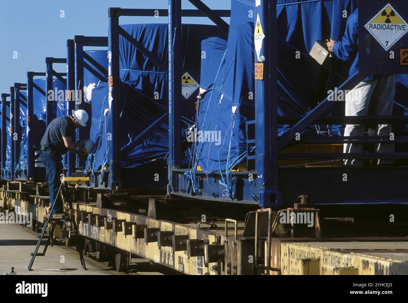 Nuclear waste on a train, Charleston, SC, USA Stock Photo - Alamy