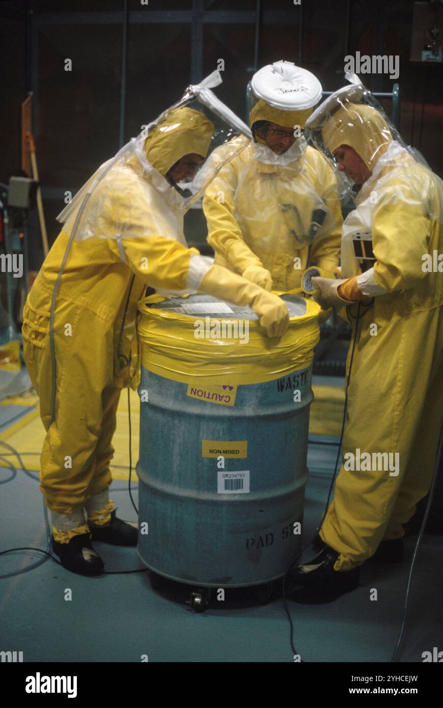 Sorting low-level radioactive waste, South Carolina, USA Stock Photo ...