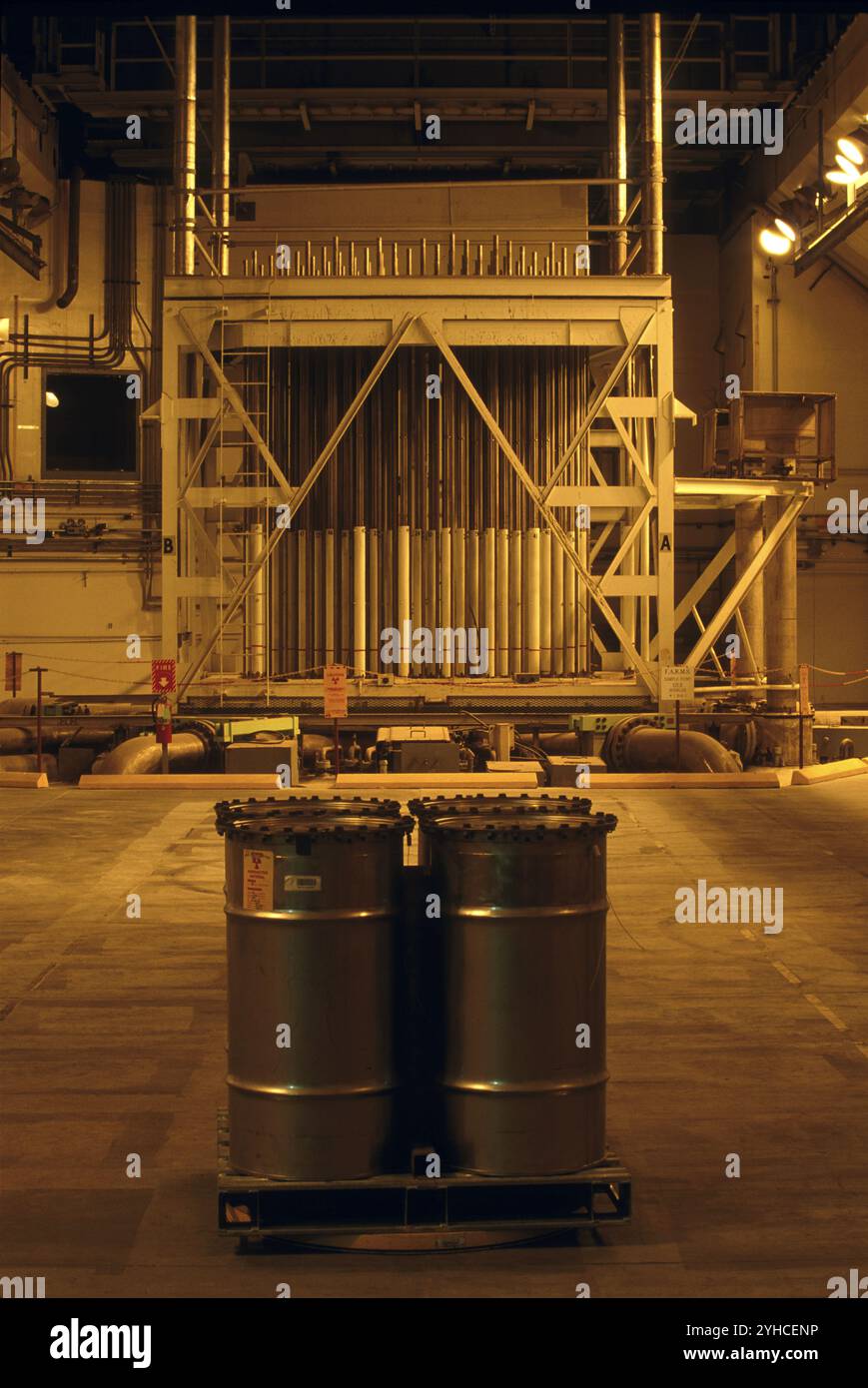 Low level nuclear waste in barrels, South Carolina, USA Stock Photo - Alamy