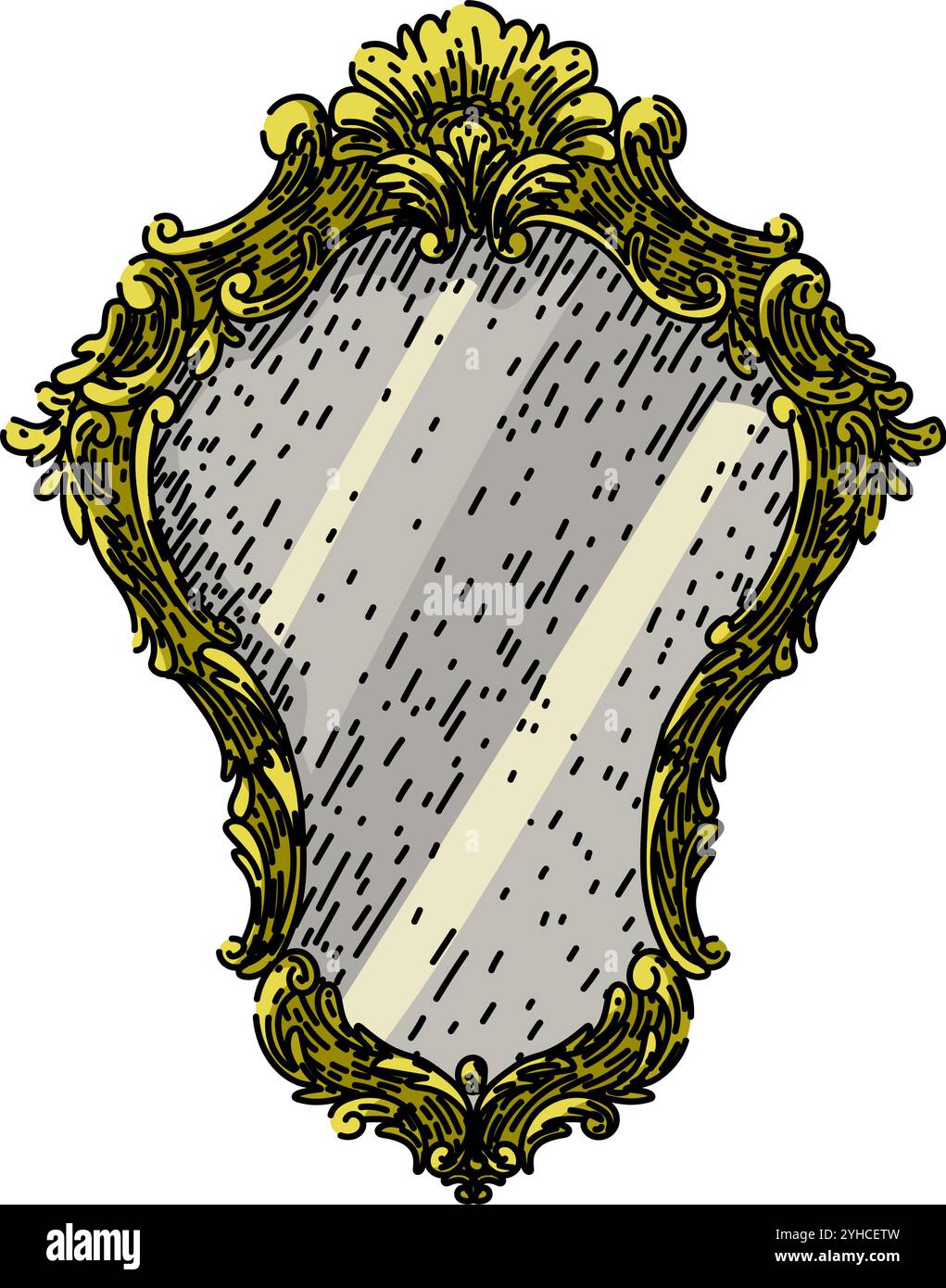 Mirror ornate hand Stock Vector Images - Alamy