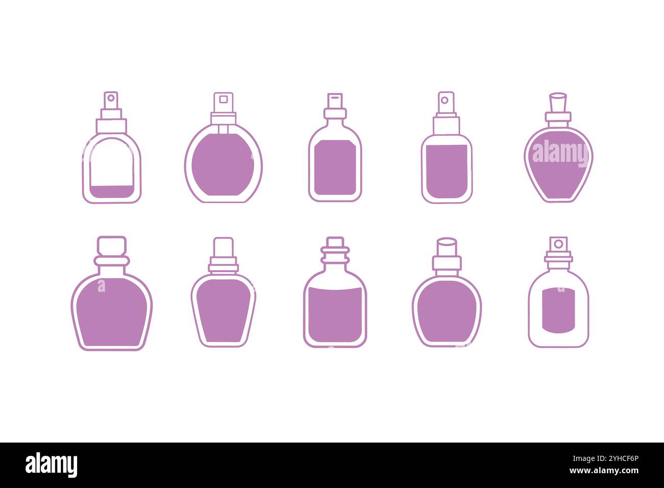Beauty Products Icons, Beauty cosmetic bottle icons set vector ...