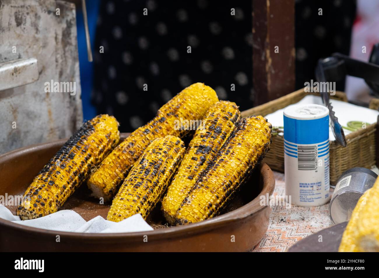 roasted whole packs of corn Stock Photo - Alamy