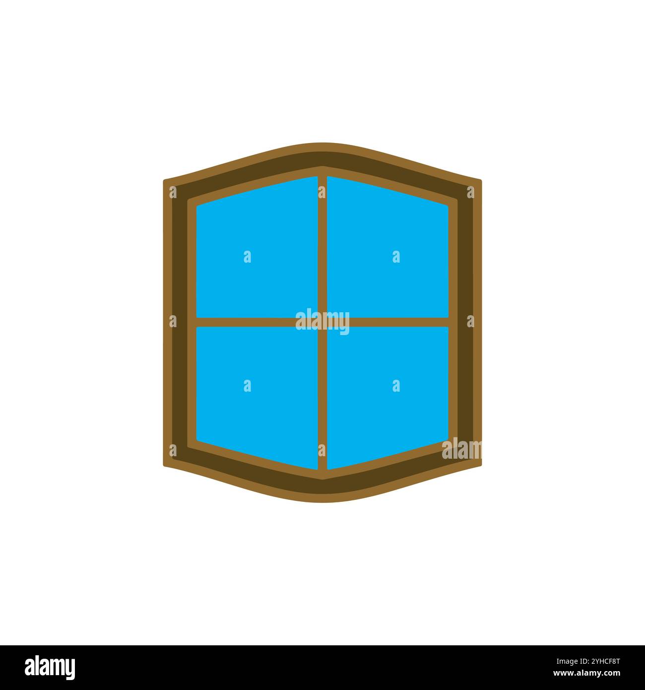 Window blind vector cartoon icon. Isolated cartoon illustration icon of ...