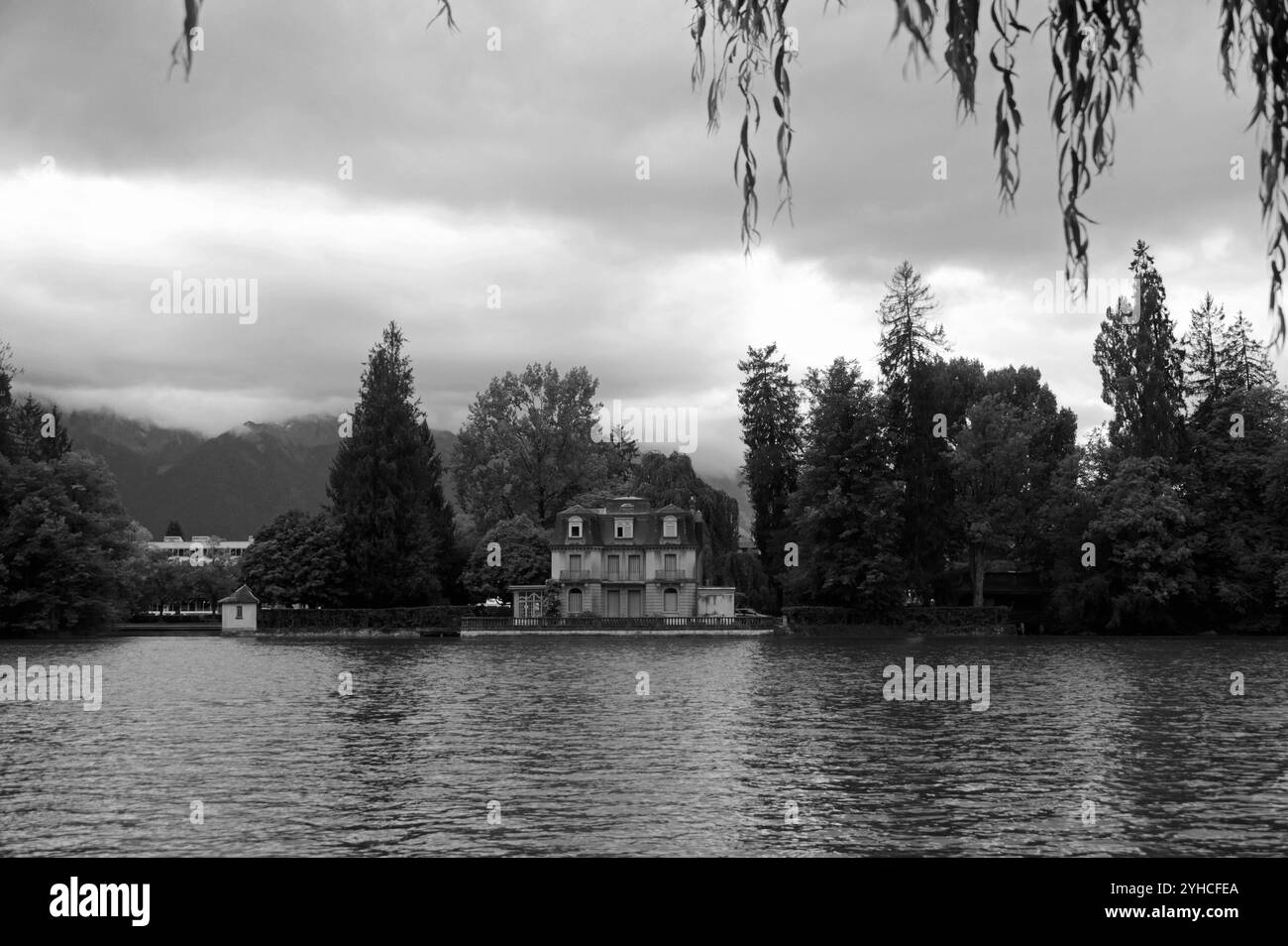 Historische Gebäude am Thuner See, Thun, Schweiz *** Historic buildings ...