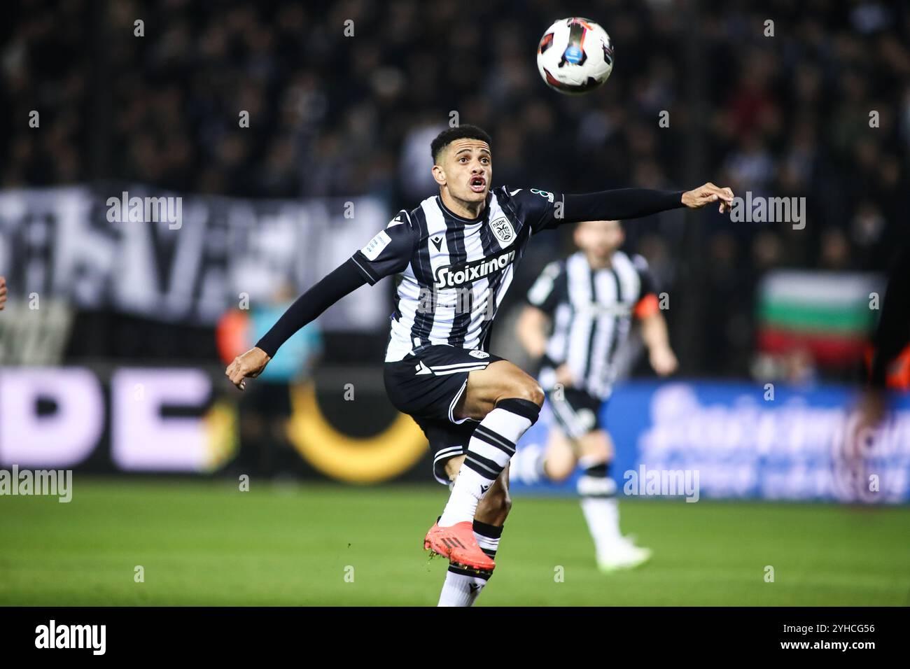 Thessaloniki, Greece. 10th Nov, 2024. PAOK's Taison in action during a ...