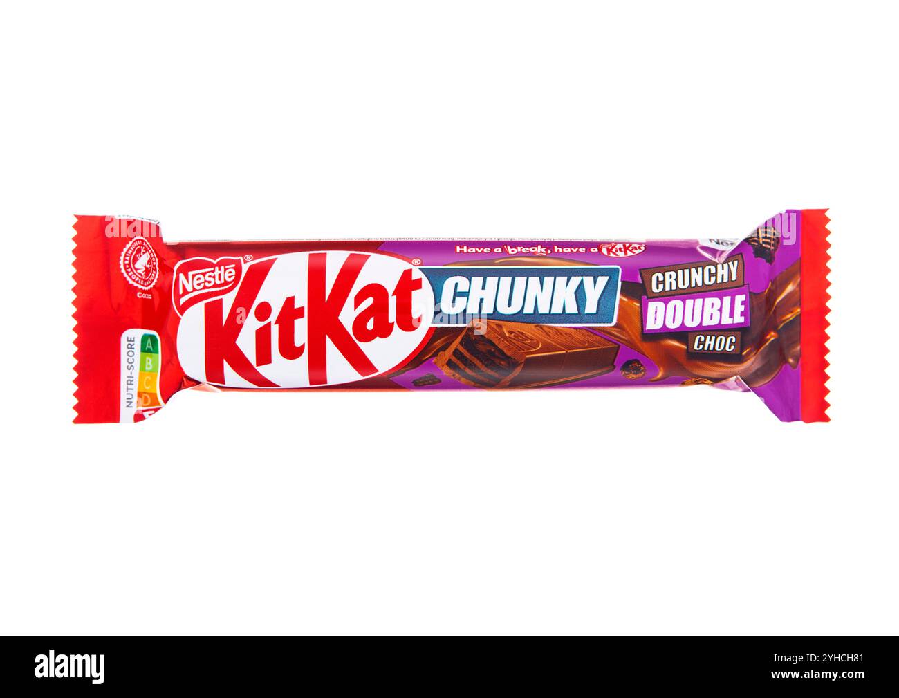 LONDON, UK - OCTOBER 31, 2024: Kitkat crunchy chunky double chocolate ...