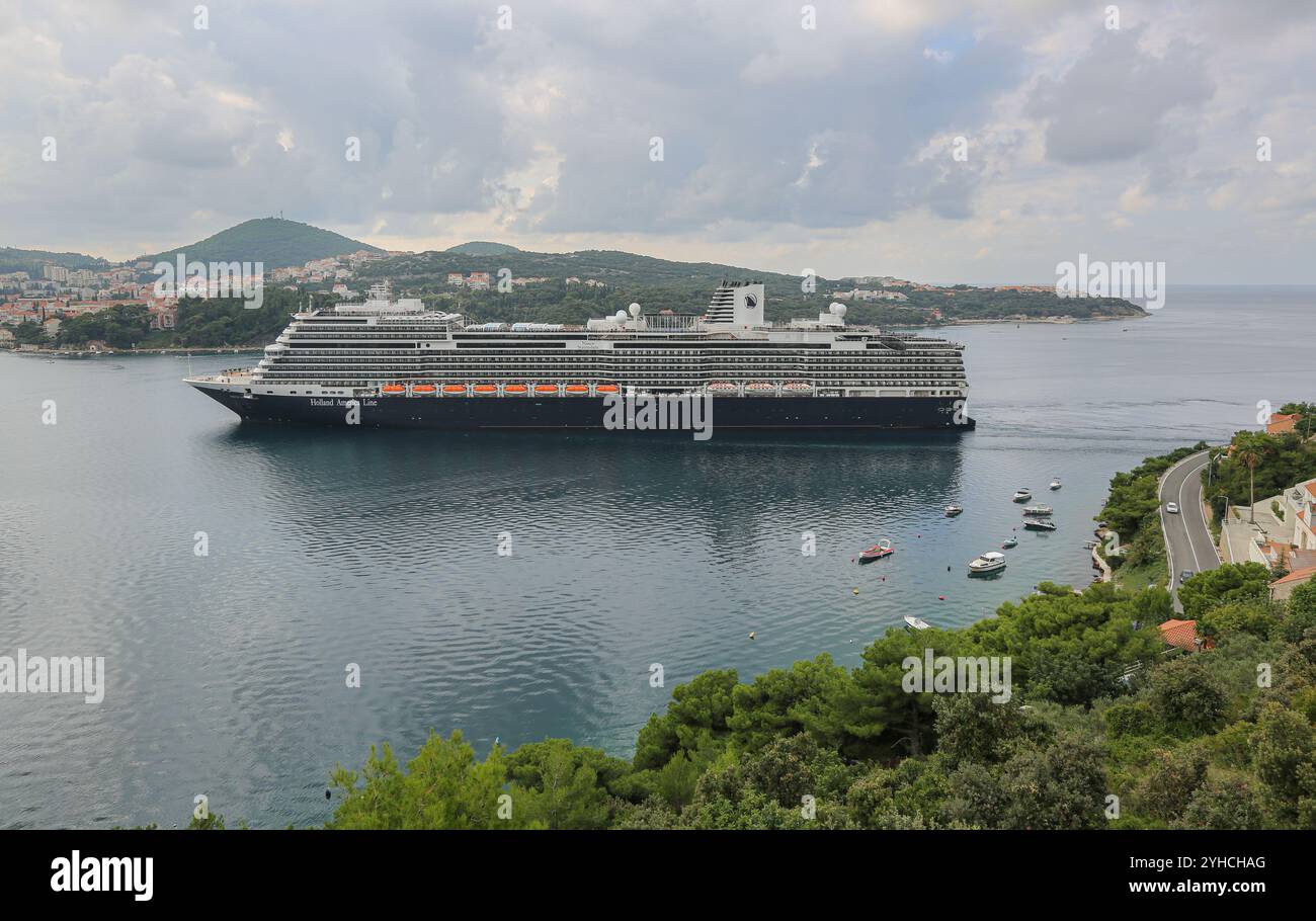 Dubrovnik, Croatia. Nov 10,2024: The cruise ship NIEUW STATENDAM ...