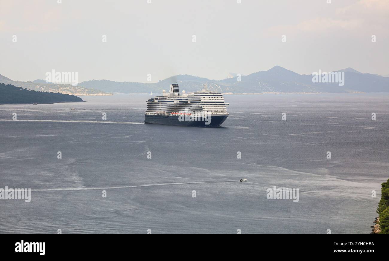Dubrovnik, Croatia. Nov 10,2024: The cruise ship NIEUW STATENDAM ...