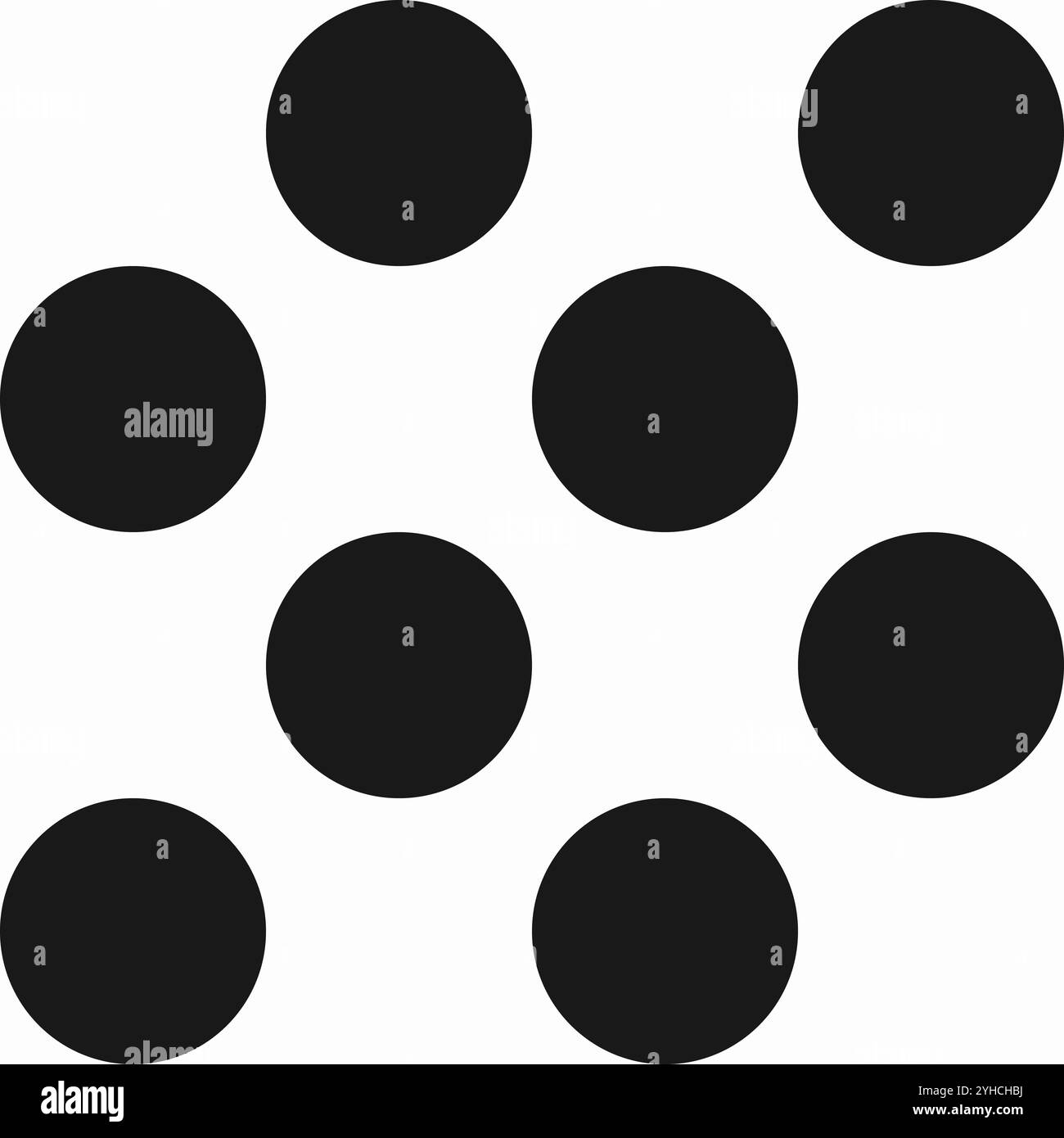 Abstract black circle pattern on white background, suitable for ...