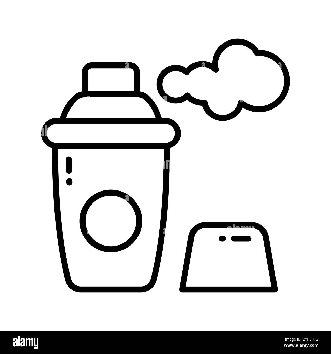 A handcrafted icon of snow spray, isolated on white background Stock ...