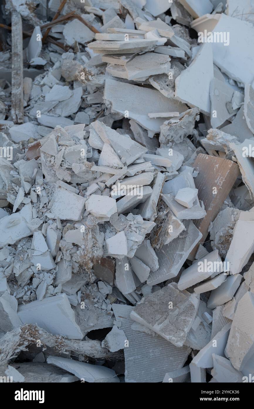 construction site debris container full of rubble Stock Photo - Alamy