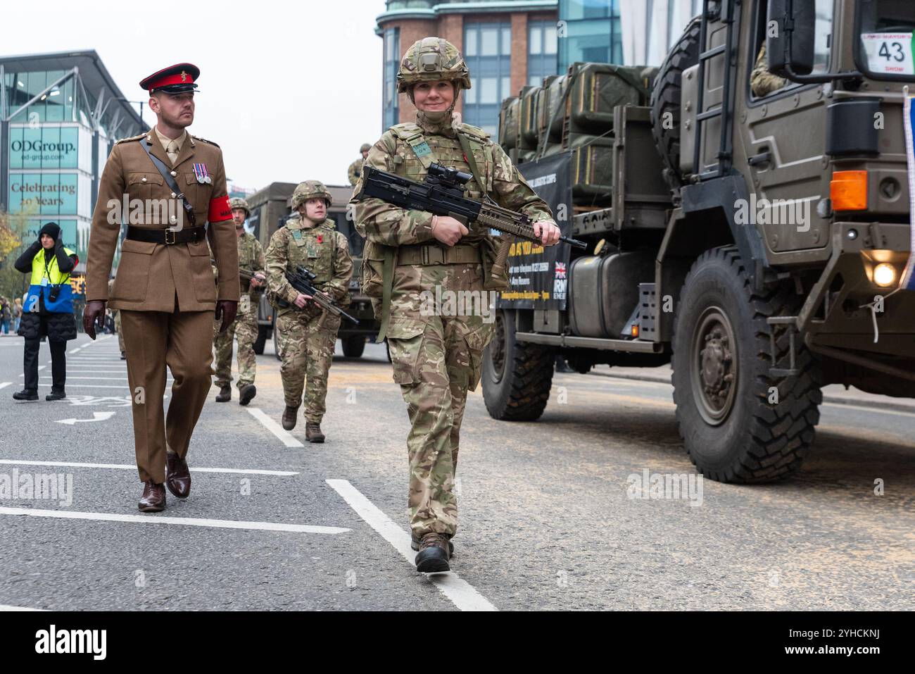 151 Regiment, Royal Logistic Corps female soldier at the Lord Mayor's ...
