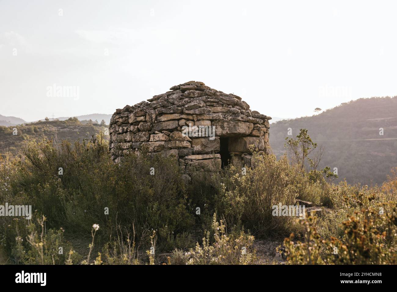 Rural landscape sunset ancient hut hi-res stock photography and images ...