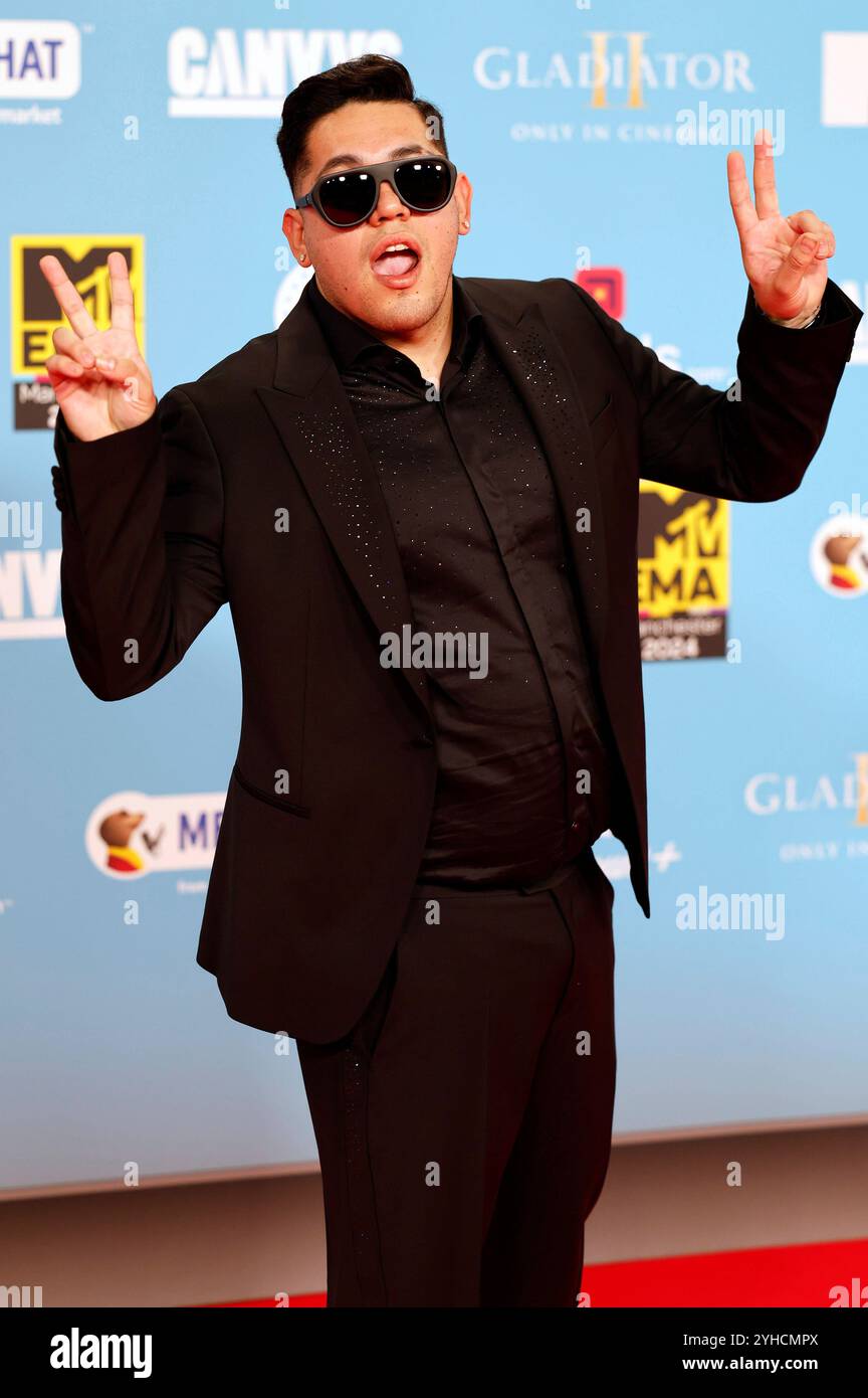 Estevan Plazola bei der Verleihung der MTV European Music Awards 2024 ...