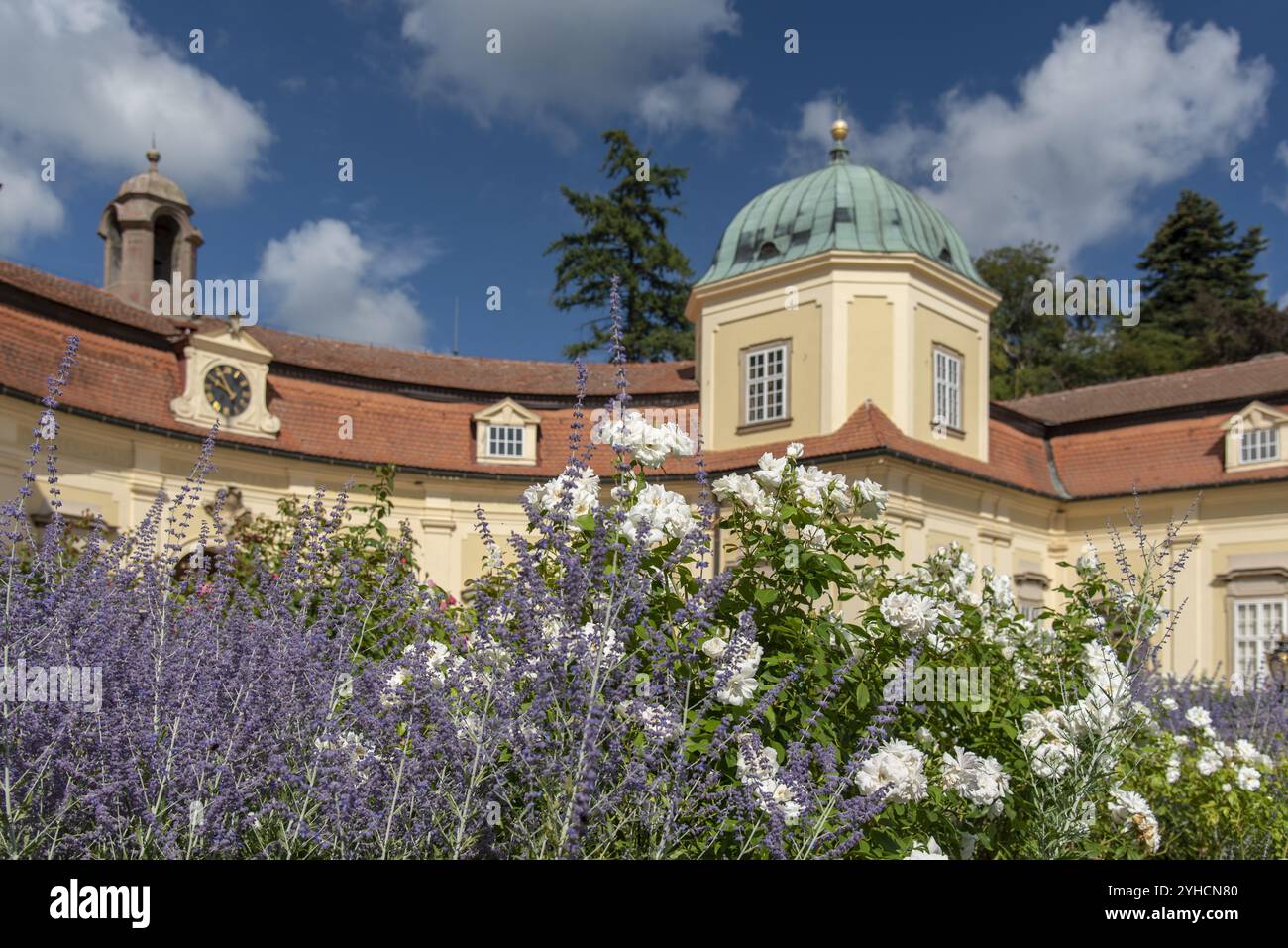 Buchlovice castle, Czech republic. Ancient heritage exterior built in ...