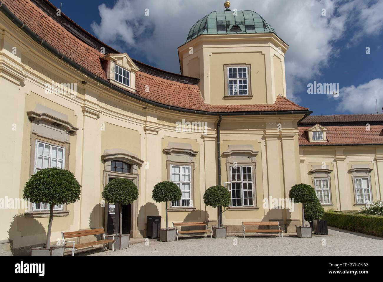 Buchlovice castle, Czech republic. Ancient heritage exterior built in ...