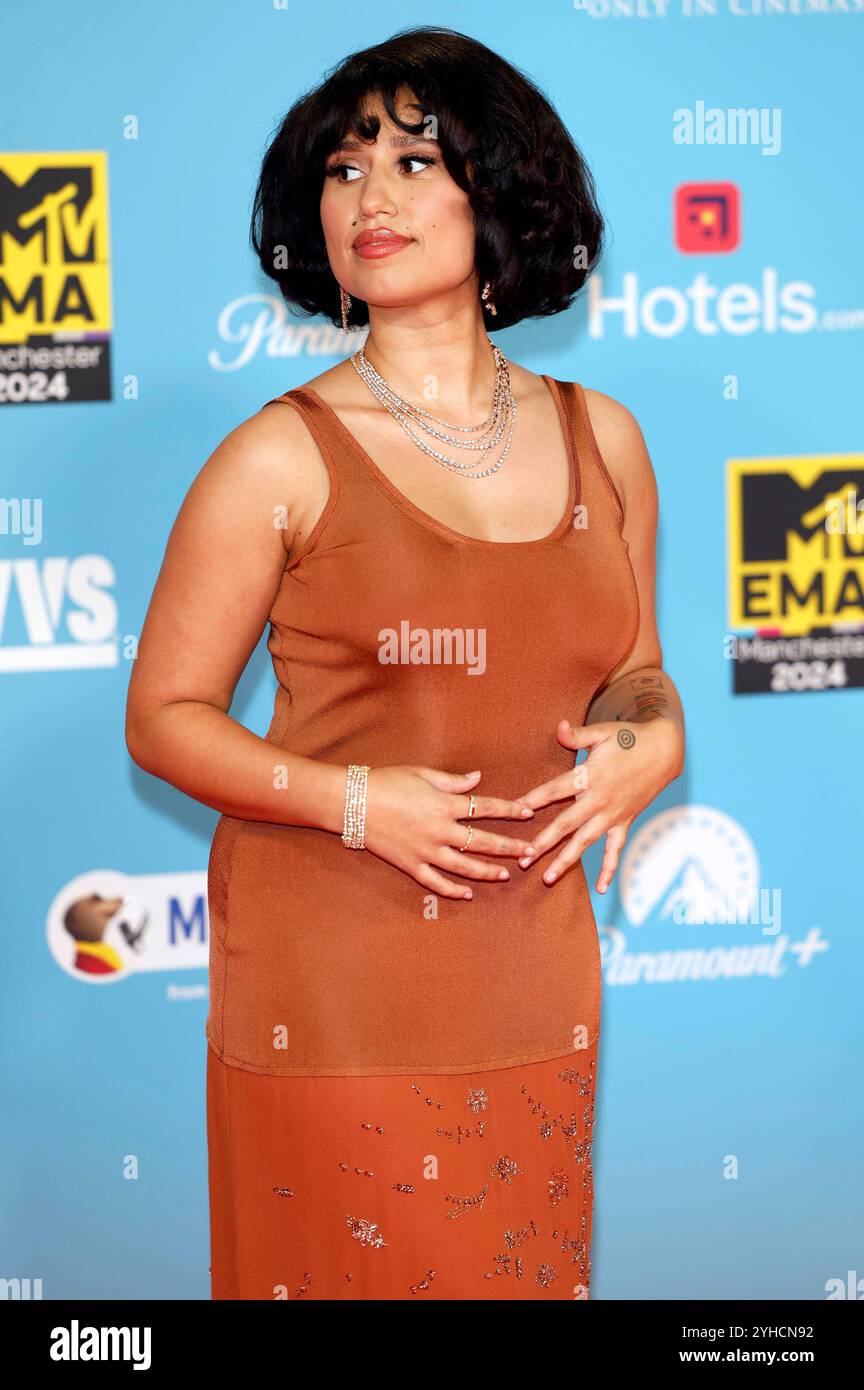 Raye bei der Verleihung der MTV European Music Awards 2024 in der Co-op ...