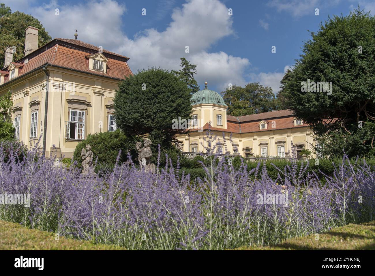 Buchlovice castle, Czech republic. Ancient heritage exterior built in ...