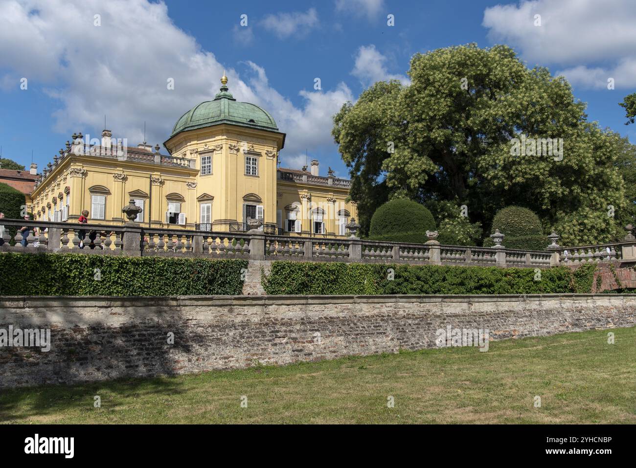 Buchlovice castle, Czech republic. Ancient heritage exterior built in ...