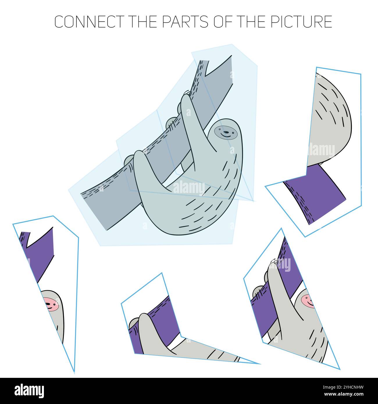 Sloth drawing tutorial hi-res stock photography and images - Alamy