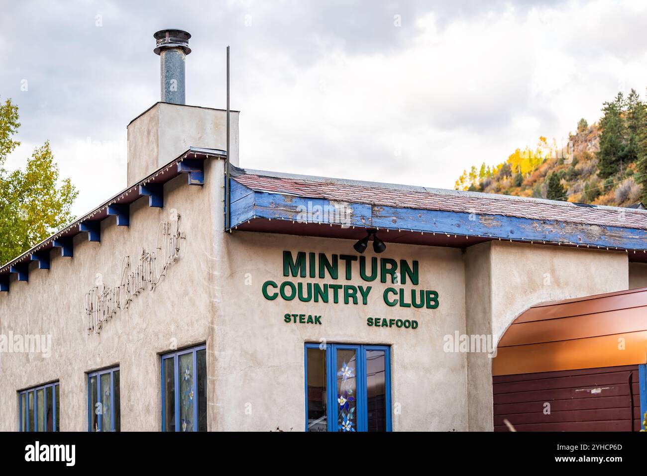Minturn, USA - September 29, 2022: Colorado small town old mining ...