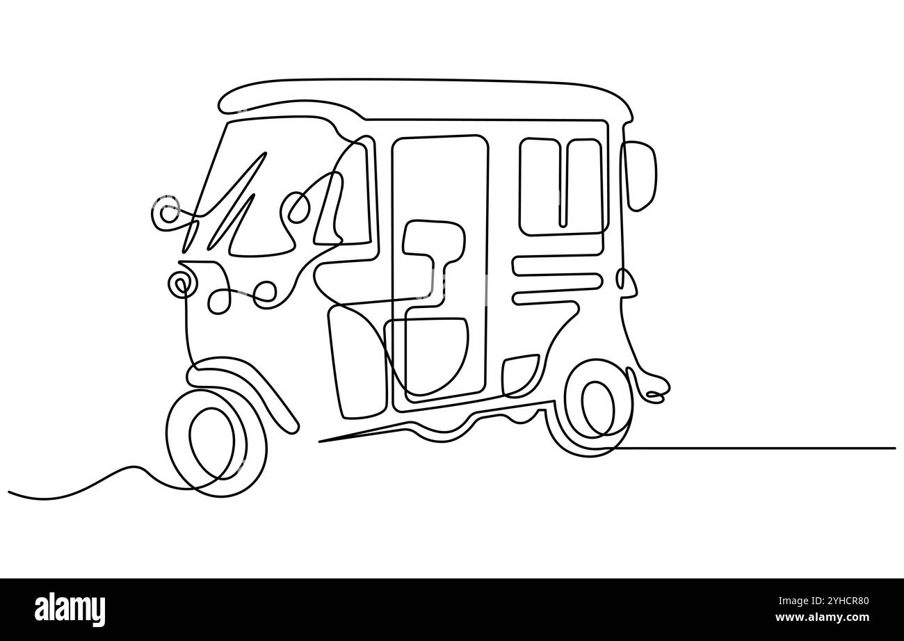 Tuk tuk tricycle Black and White Stock Photos & Images - Alamy