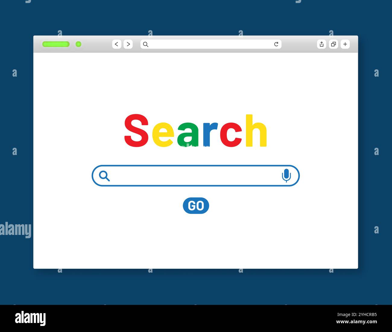 Browser window with search bar Stock Vector Image & Art - Alamy
