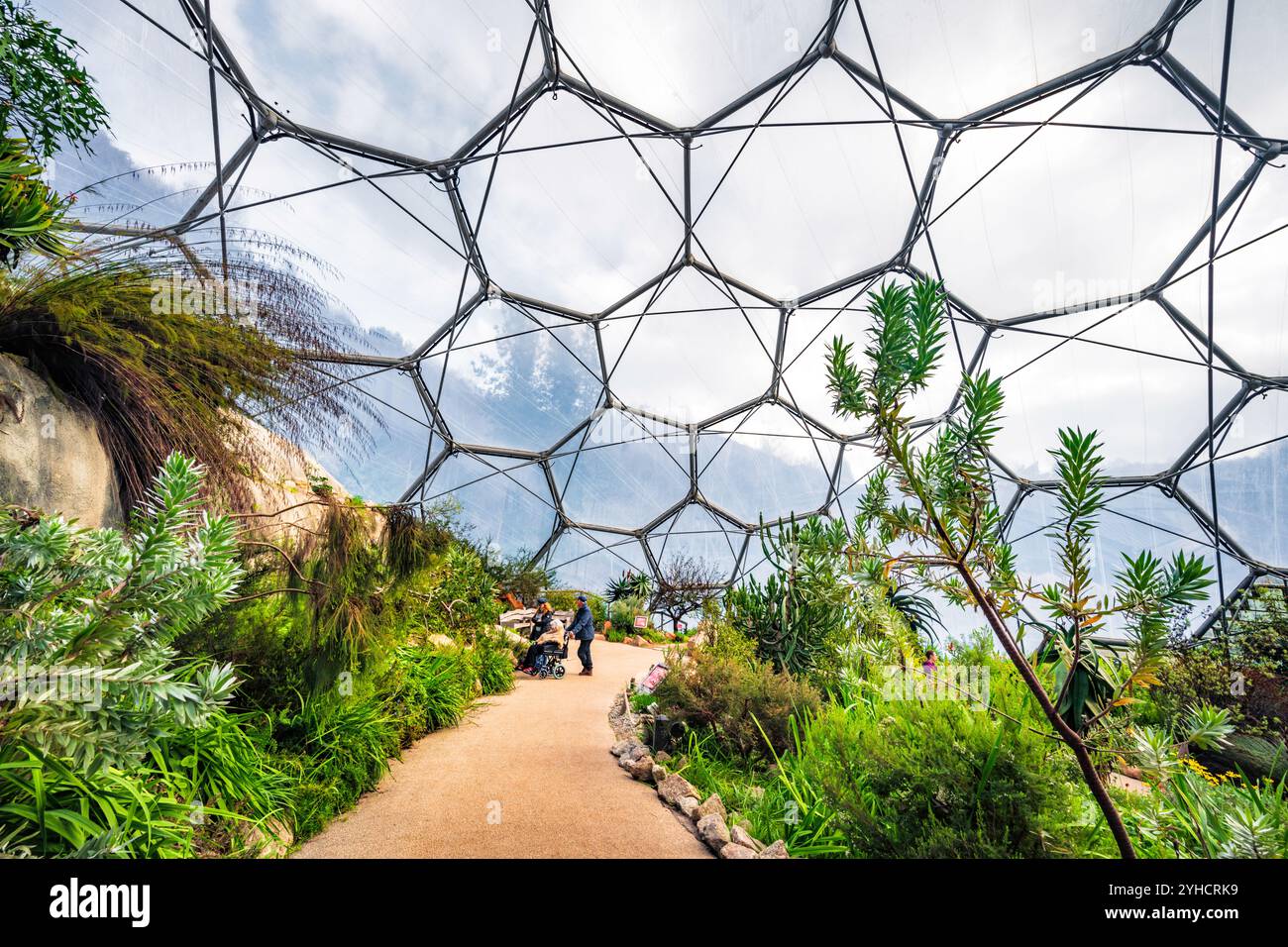 Visitors enjoy the spectacular array of tropical plants in the ...