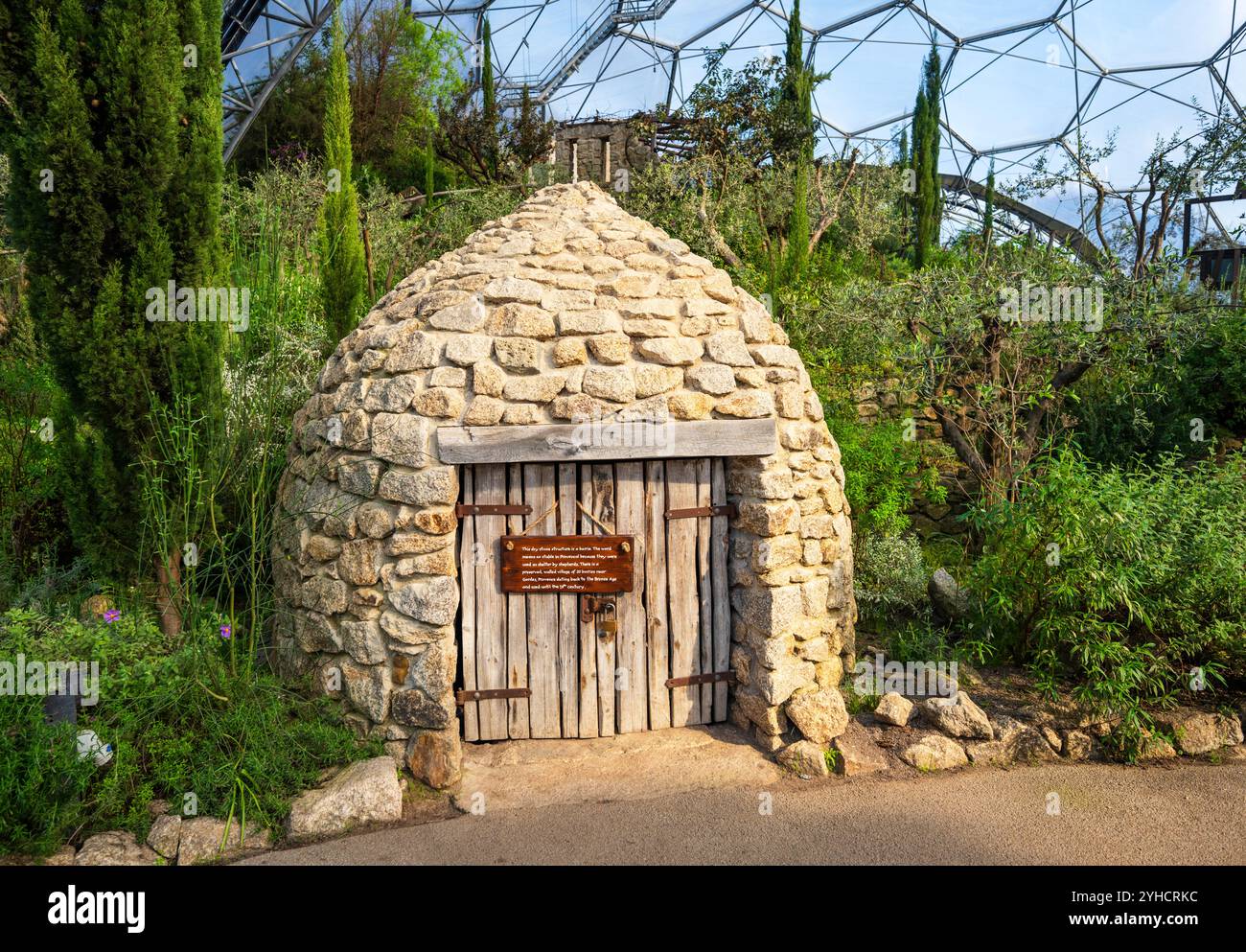 Dry stone "borrie" or shepherd's shelter, typical of those used in ...