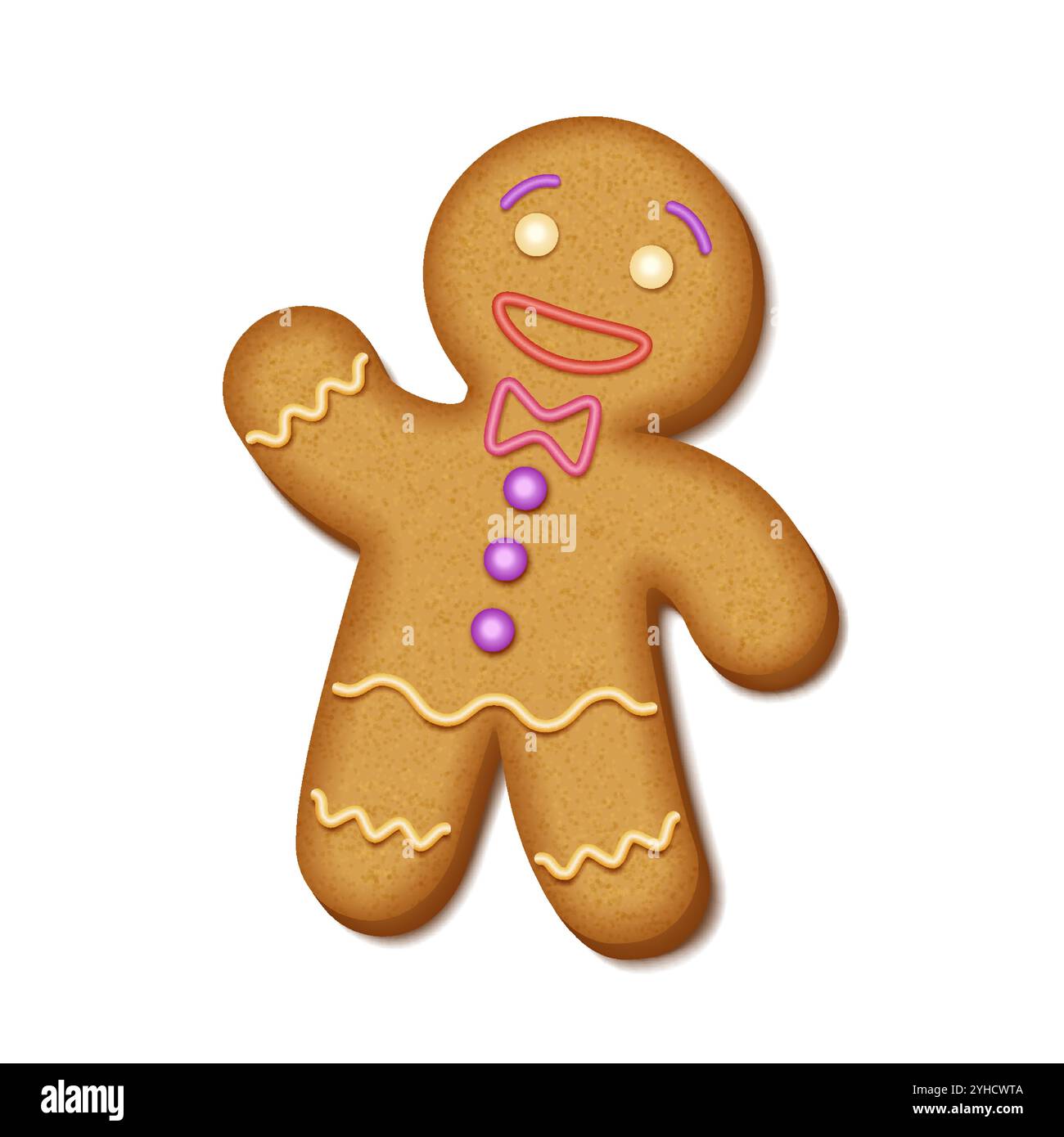 Gingerbread man and waving Stock Vector Images - Alamy